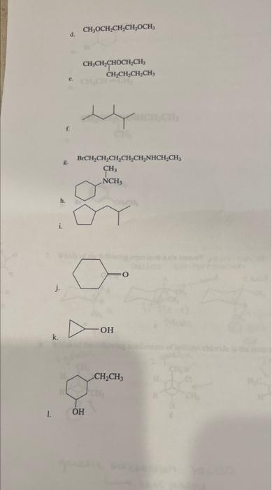 Solved 6. What is the IUPAC name for the following | Chegg.com