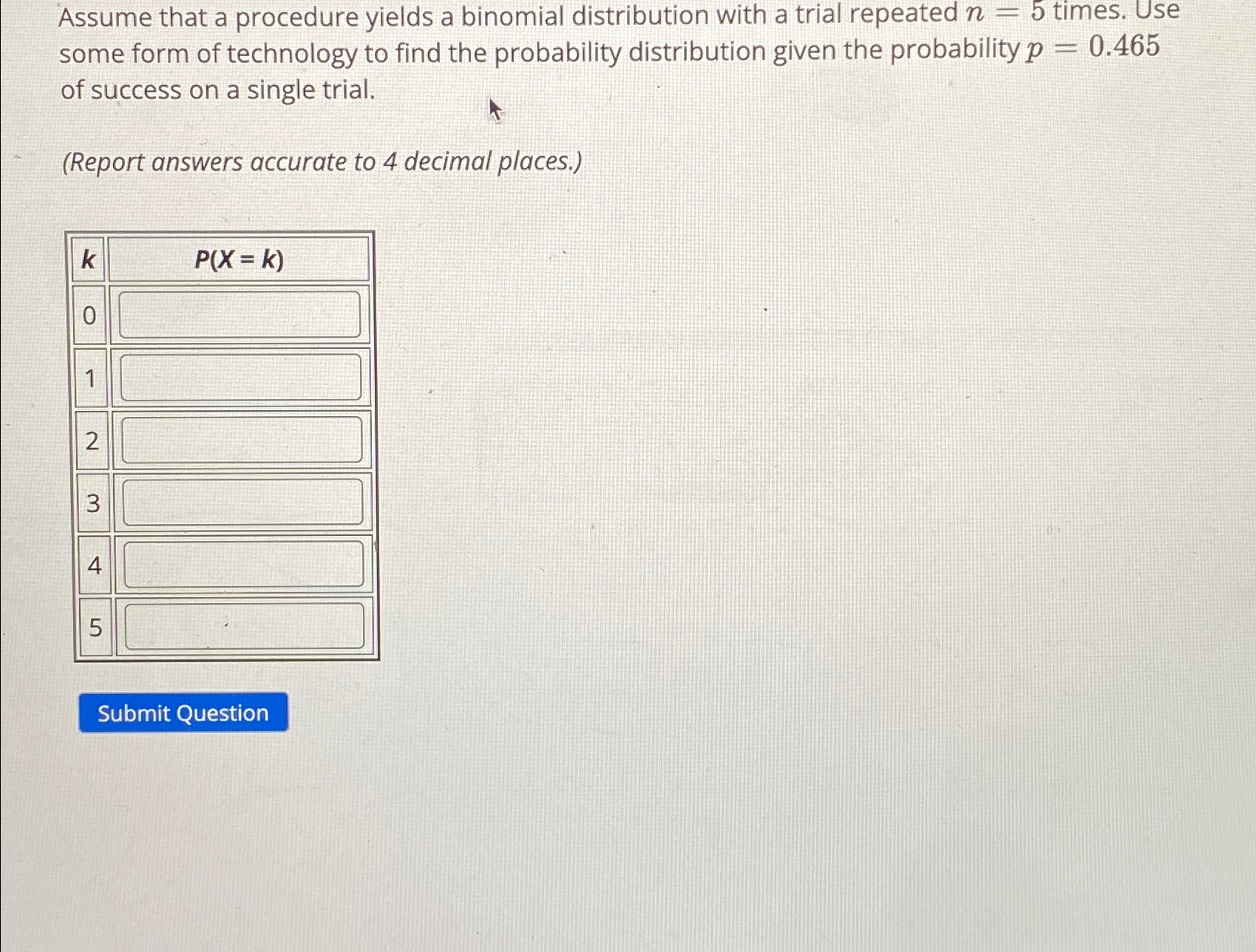 Solved Assume that a procedure yields a binomial | Chegg.com