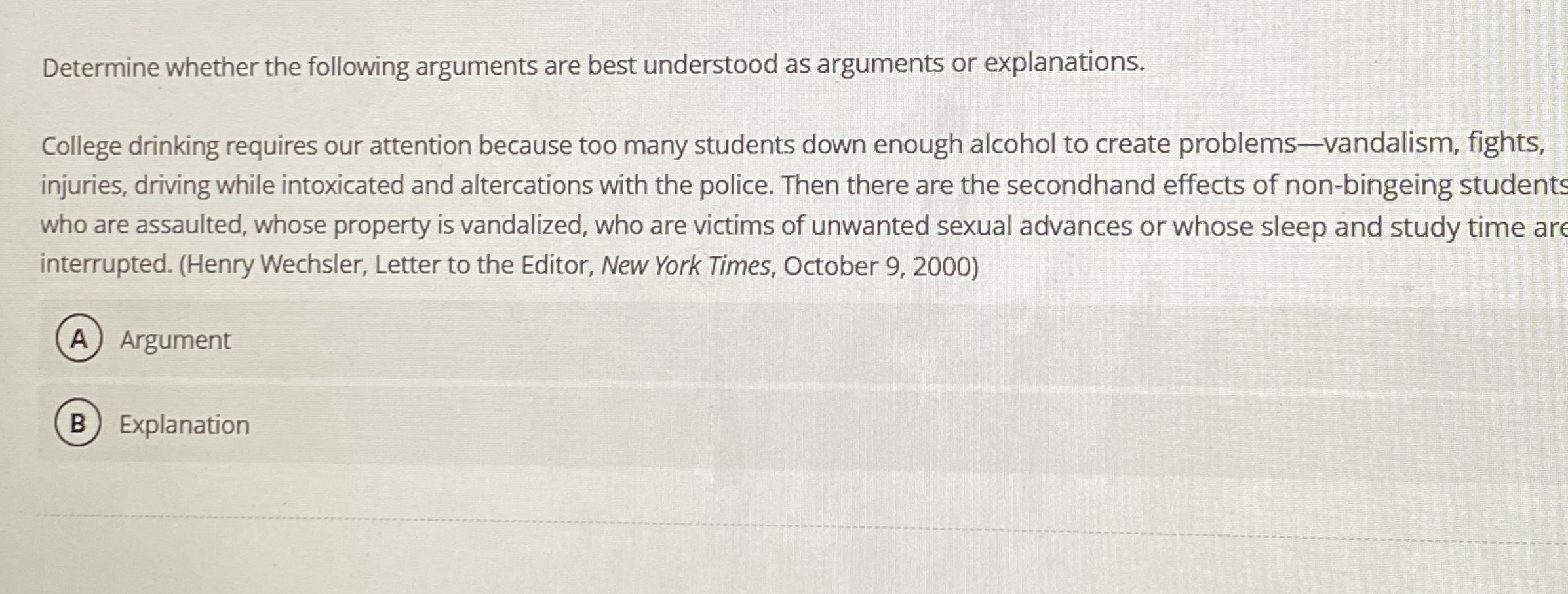 Solved Determine whether the following arguments are best | Chegg.com