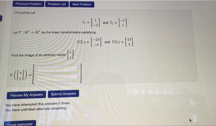 Solved Previous Problem Problem List Next Problern (10 | Chegg.com