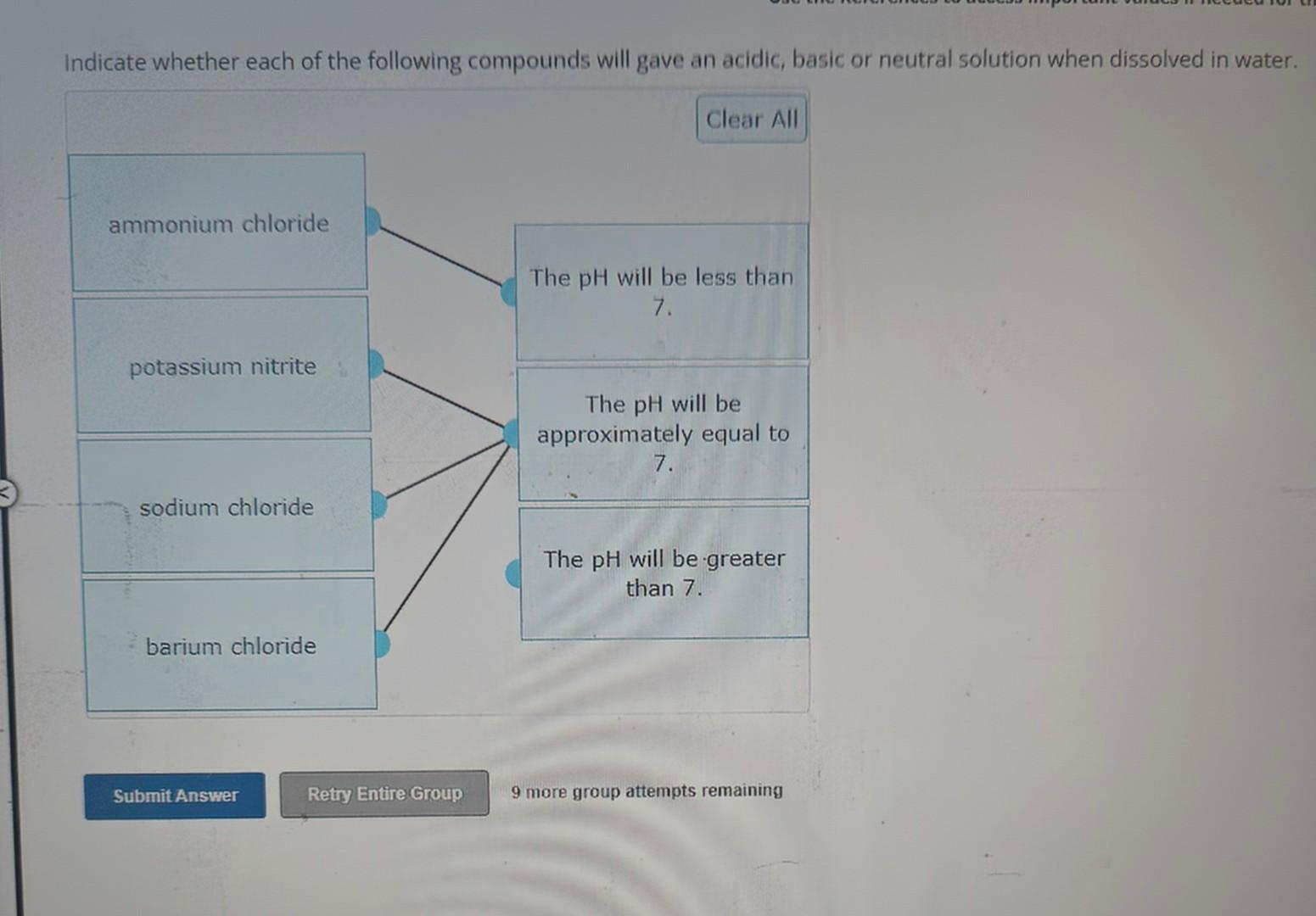 Solved For the following reaction, K