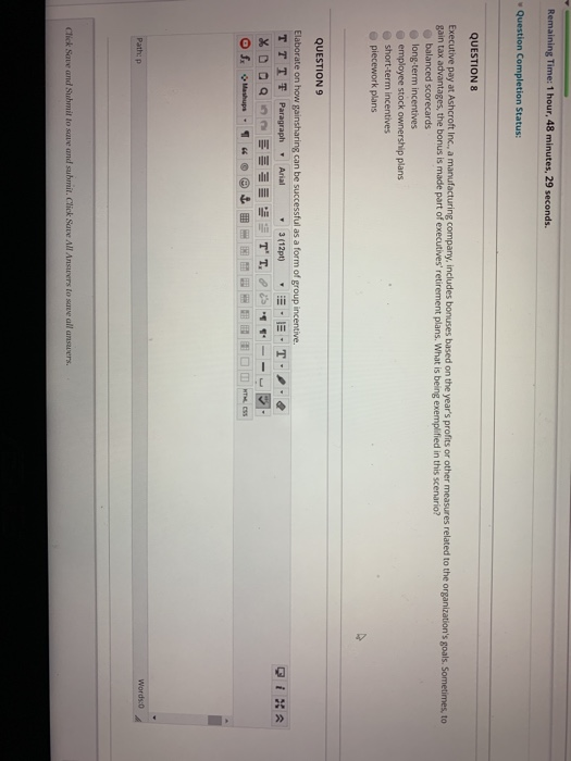 Solved Remaining Time: 1 hour, 48 minutes, 29 seconds. | Chegg.com
