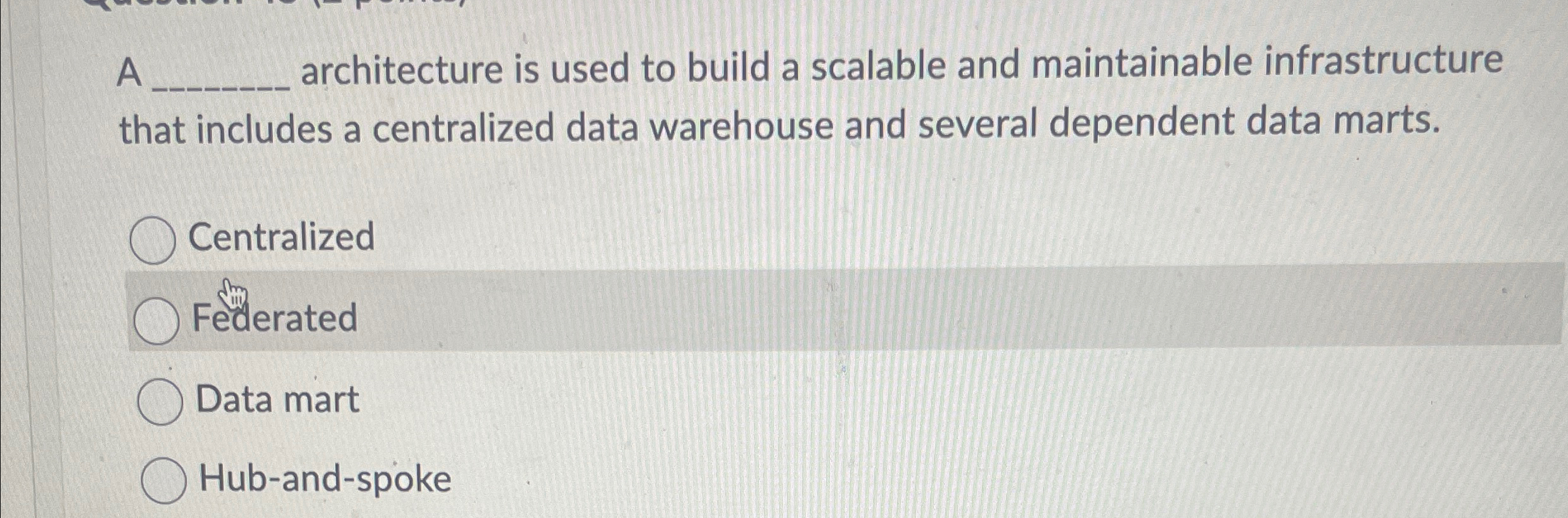 A ﻿architecture Is Used To Build A Scalable And