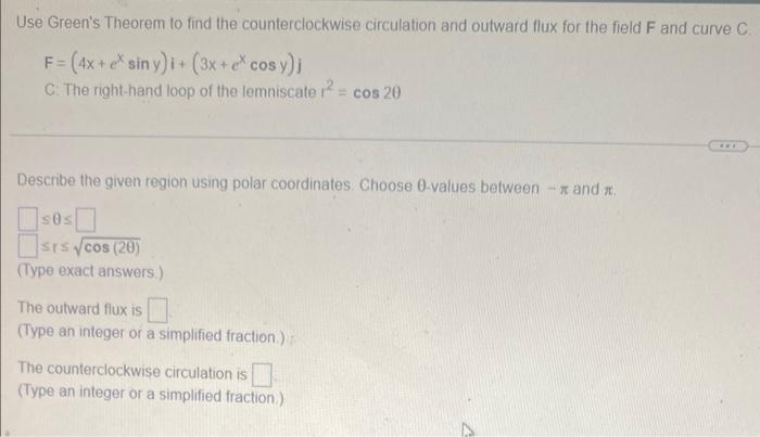 Solved Use Green's Theorem to find the counterclockwise | Chegg.com