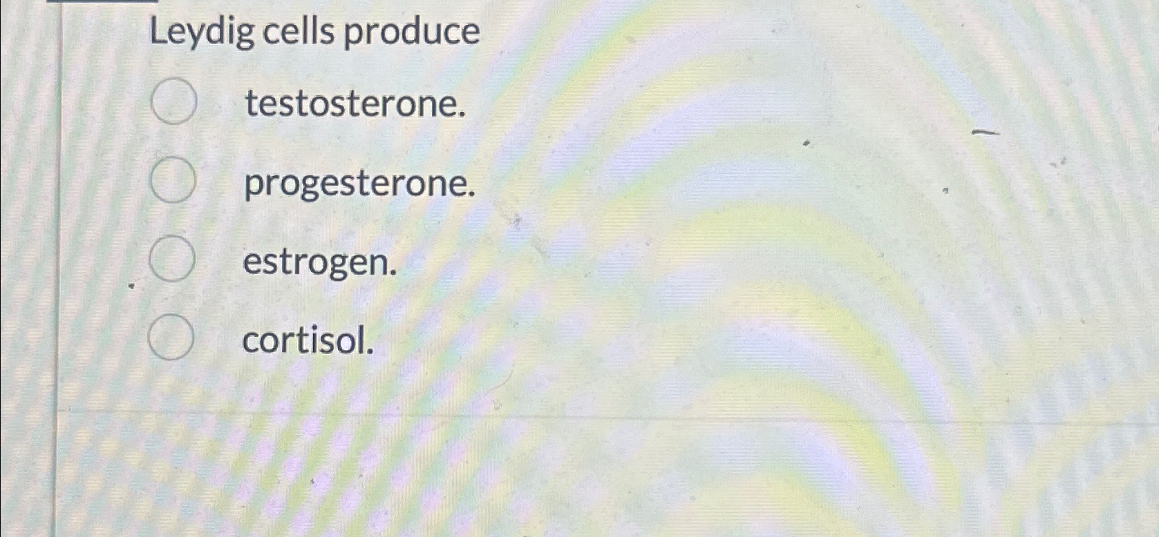 Solved Leydig cells | Chegg.com