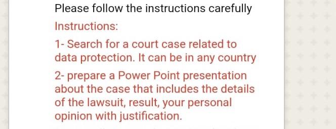 Please follow the instructions carefully | Chegg.com