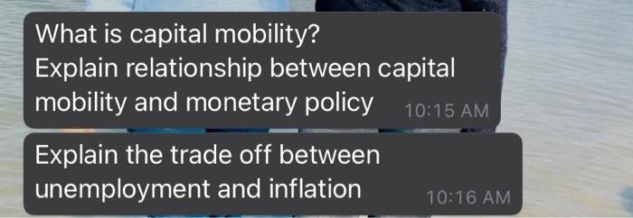 Solved What is capital mobility? Explain relationship | Chegg.com