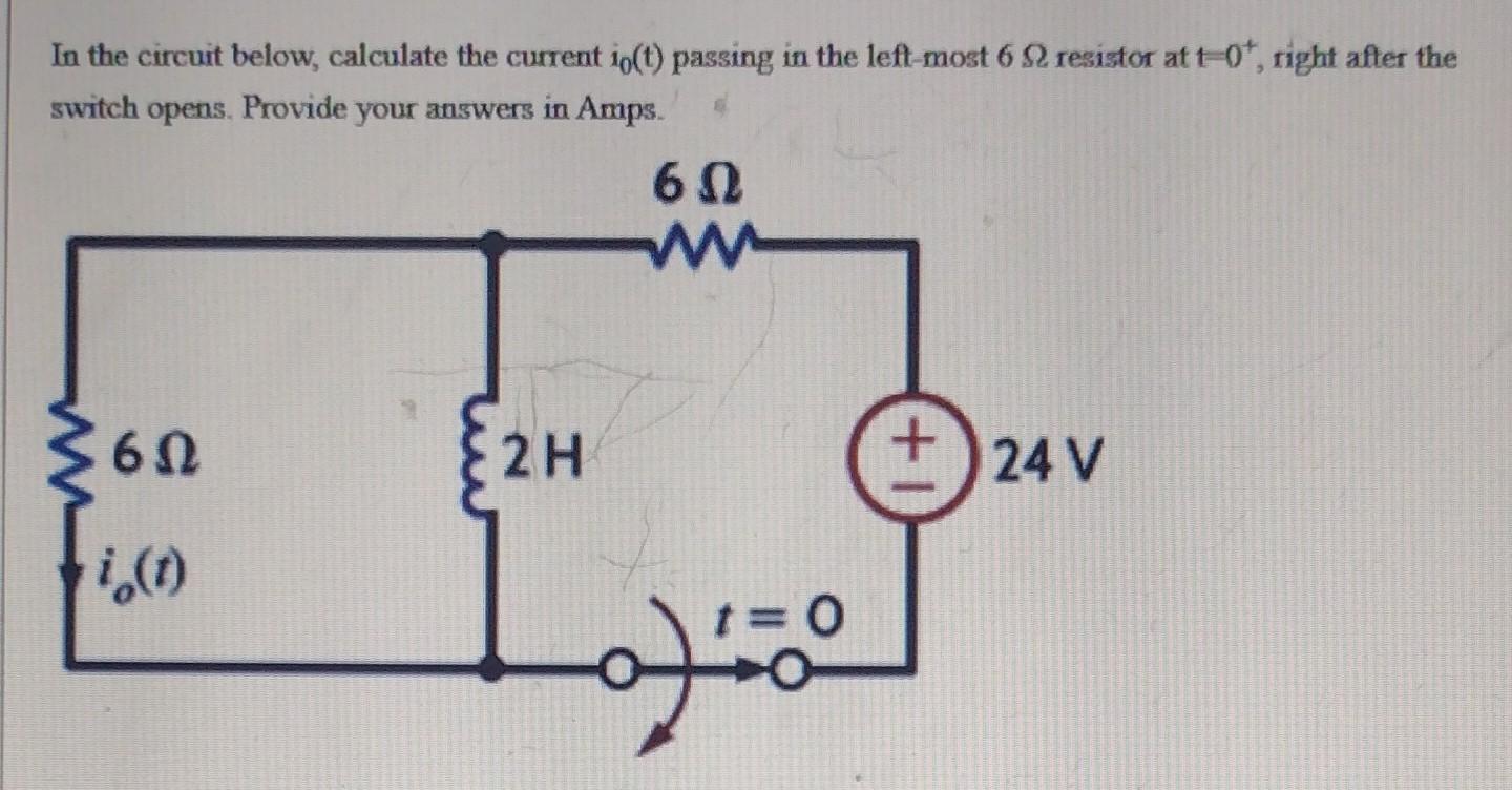 Solved In the circuit below, calculate the current i0(t) | Chegg.com
