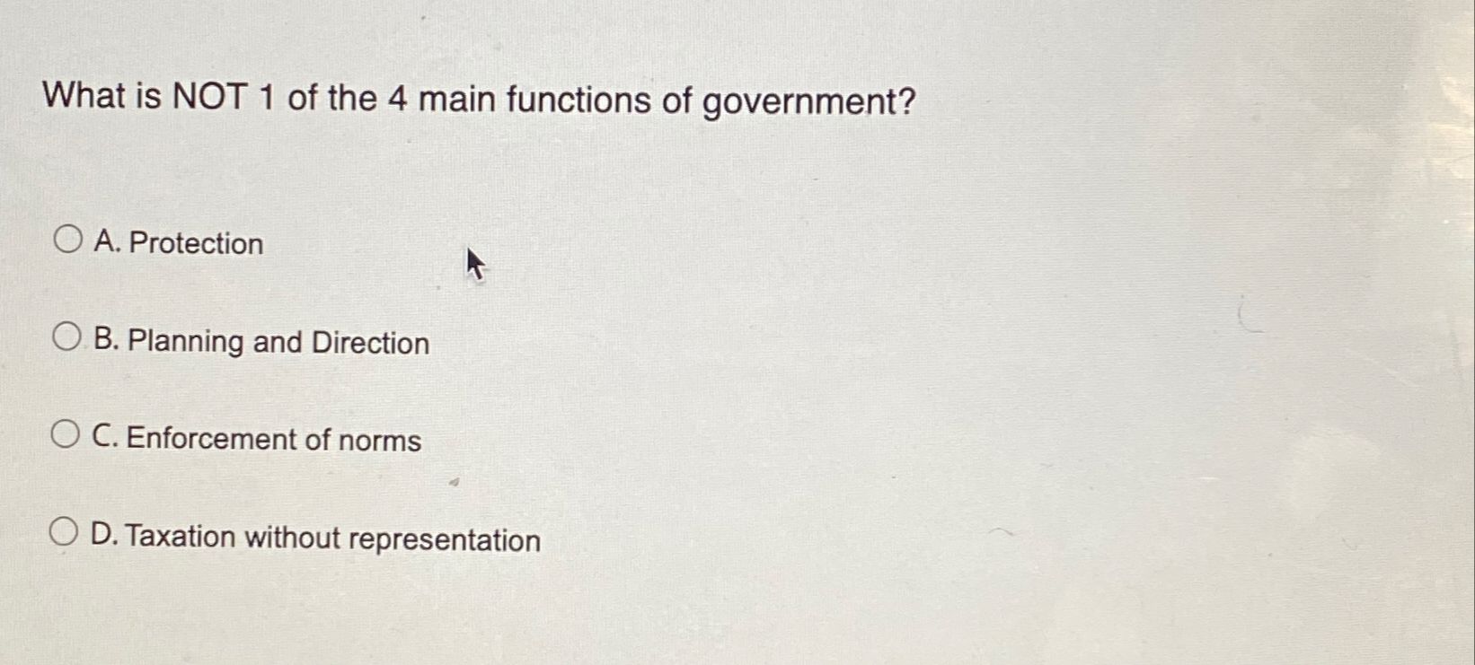 Solved What is NOT 1 ﻿of the 4 ﻿main functions of | Chegg.com
