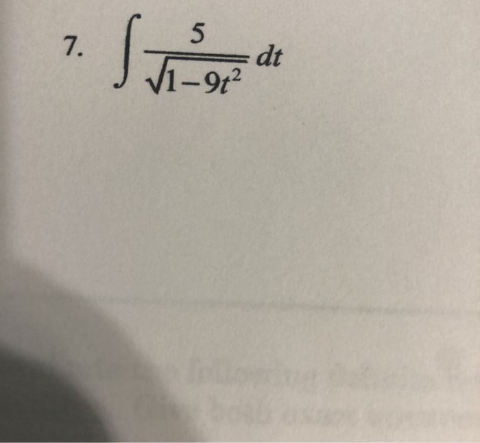 Solved Evaluate the following indefinite integrals. Be sure | Chegg.com