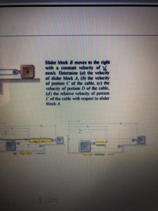 Solved Slider block & moves to the right with a constant | Chegg.com Solved Slider block & moves to the right with a constant | Chegg.com