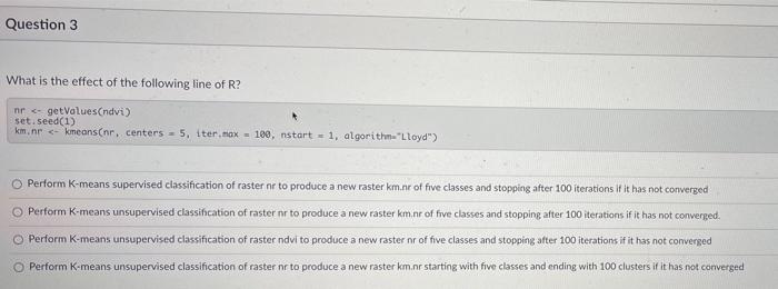 Solved Question 3 What is the effect of the following line | Chegg.com