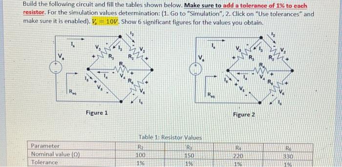 Solved Build the following circuit and fill the tables shown | Chegg.com