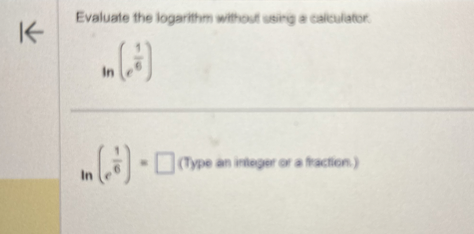 Solved Evaluate the logarithm withost using a | Chegg.com