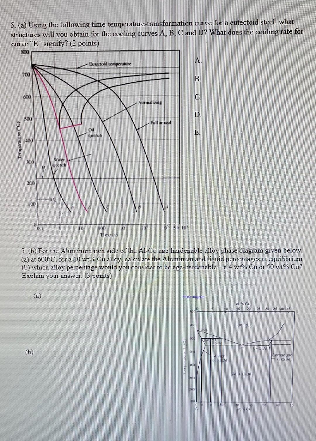 Solved 5. (a) Using the following | Chegg.com