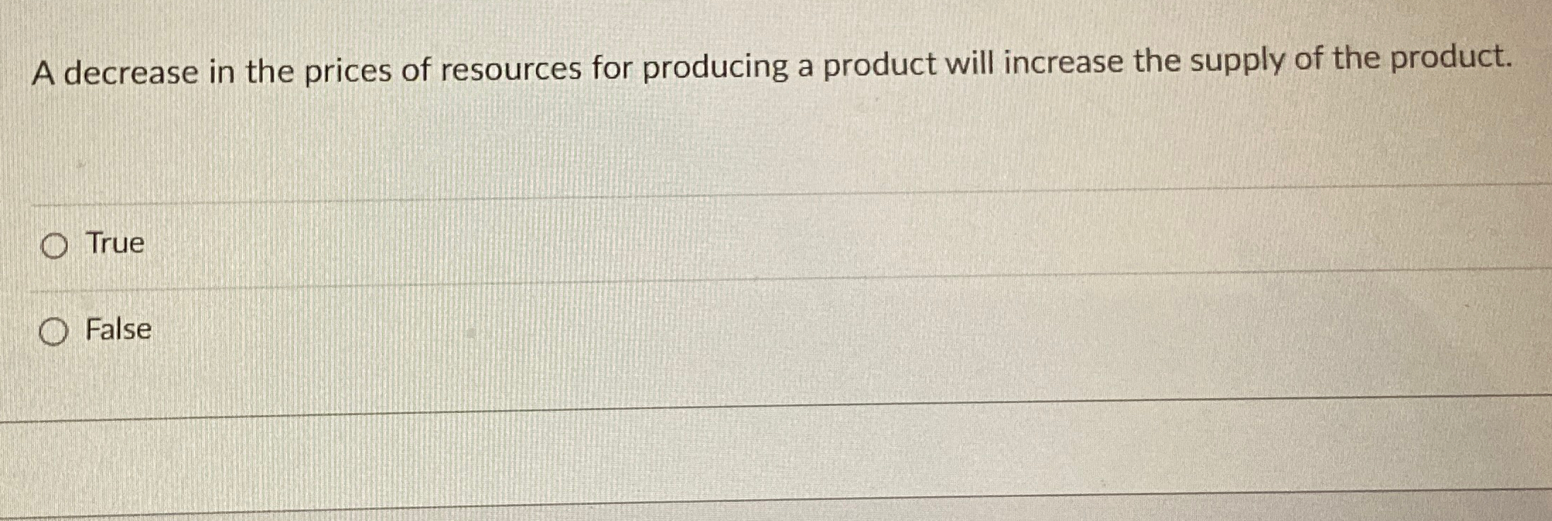 Solved A decrease in the prices of resources for producing a | Chegg.com