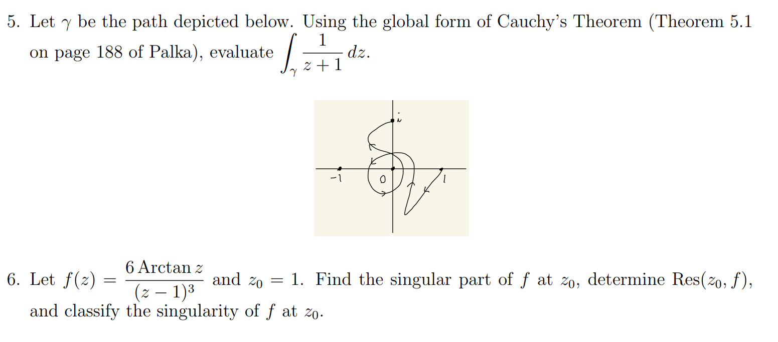 Solved Complex Analysis: Let γ ﻿be the path depicted below. | Chegg.com