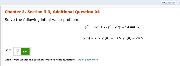 Solved FULL SCREEN Chapter 3, Section 3.3, Additional | Chegg.com
