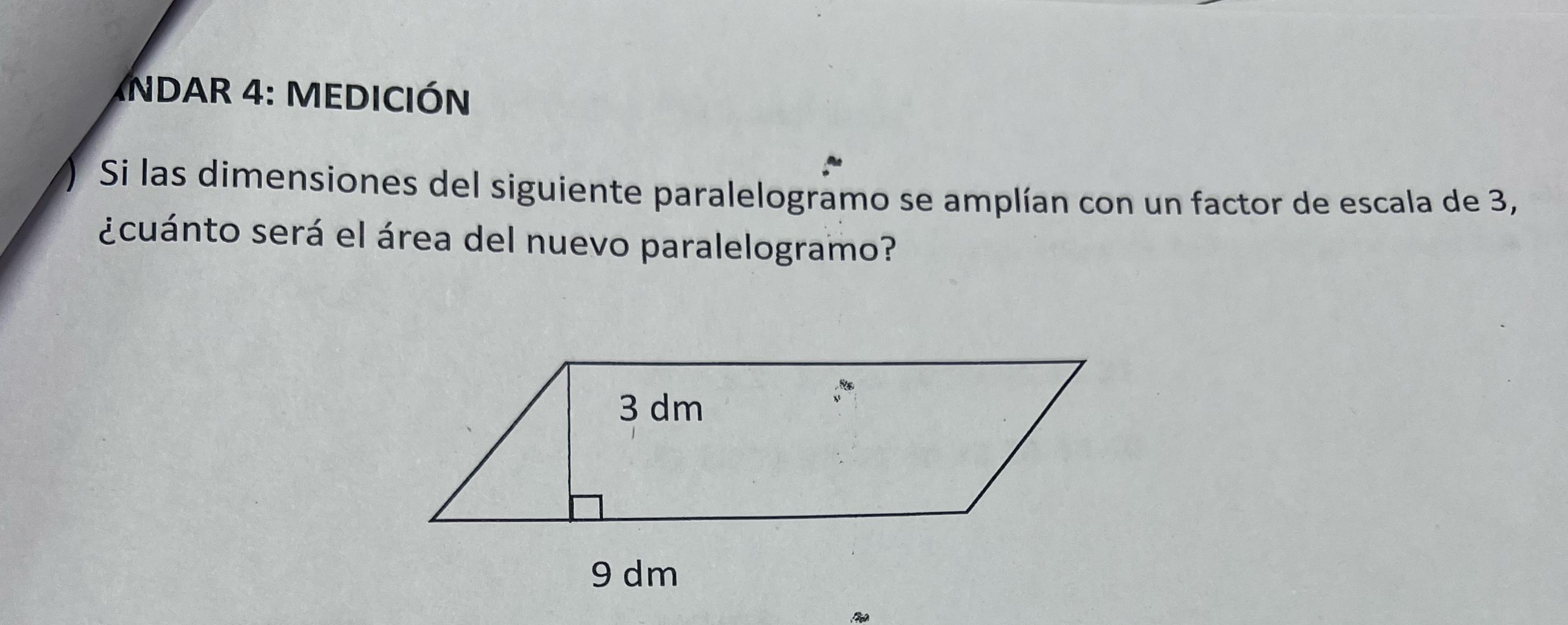 Solved NDAR 4: MEDICIÓNSi las dimensiones del siguiente | Chegg.com
