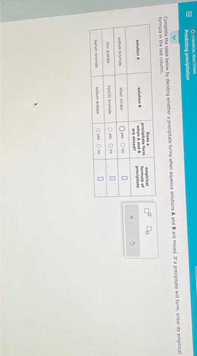 Solved Complete the table below by deciding whether a | Chegg.com