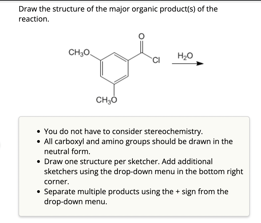 Solved Draw the structure of the major organic product(s) | Chegg.com