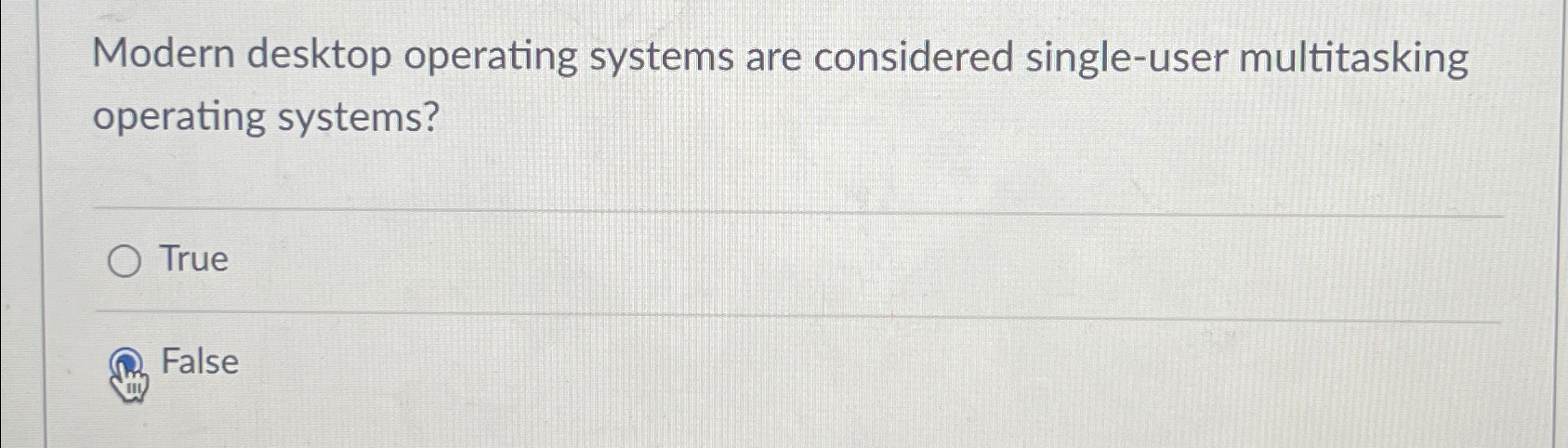 Solved Modern desktop operating systems are considered | Chegg.com
