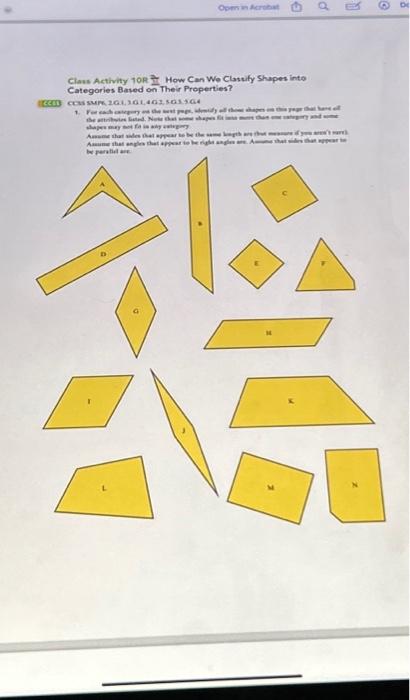 Solved For each category on the next page, identify all | Chegg.com