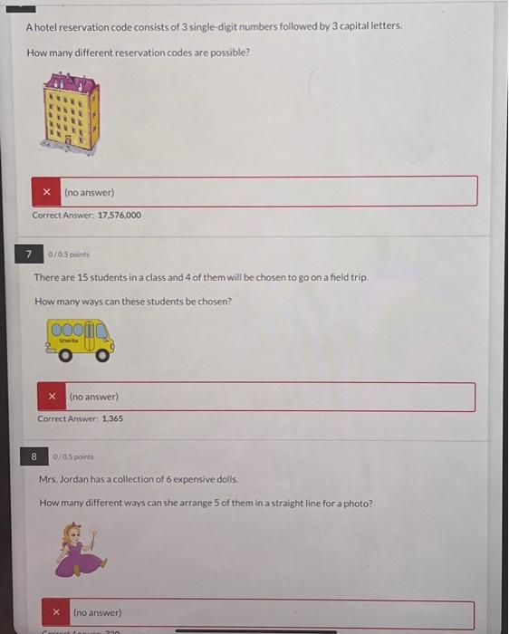 Solved A hotel reservation code consists of 3 single-digit | Chegg.com