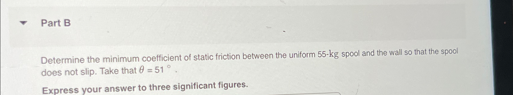Solved Part Bdetermine The Minimum Coefficient Of Static