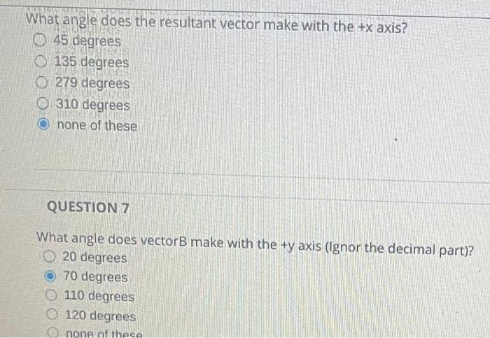 Solved What are the x and y components of vector A of the | Chegg.com