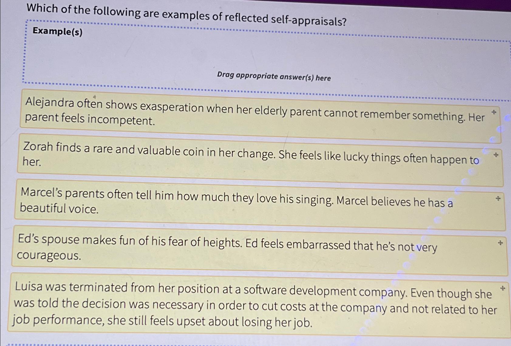 Solved Which of the following are examples of reflected | Chegg.com