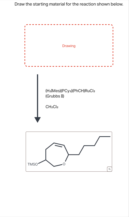 Solved Draw the starting material for the reaction shown | Chegg.com