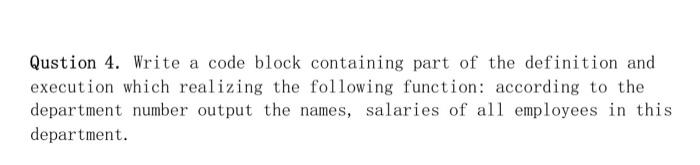 Solved Qustion 4. Write a code block containing part of the | Chegg.com Solved Qustion 4. Write a code block containing part of the | Chegg.com