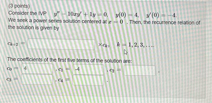 (3 points) Consider the IVP | Chegg.com