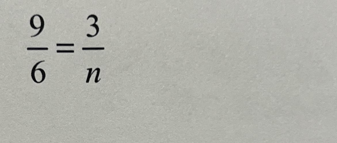 Solved 96=3n | Chegg.com