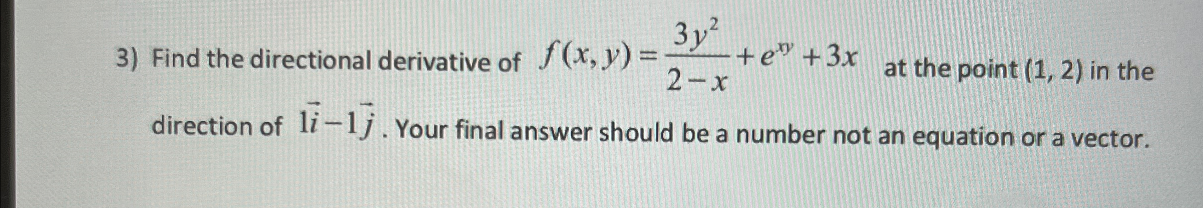 Solved Find the directional derivative of | Chegg.com