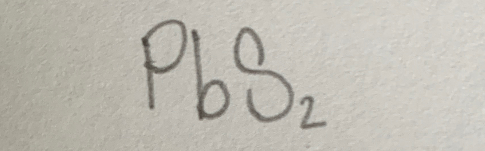 PbS2 ﻿What is the chemical name? | Chegg.com