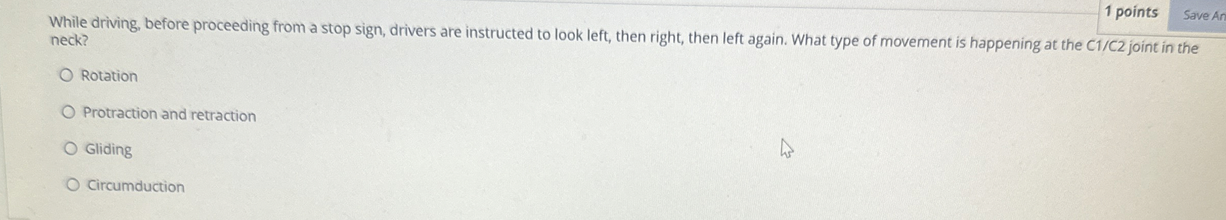 Solved 1 ﻿pointsWhile driving, before proceeding from a stop | Chegg.com