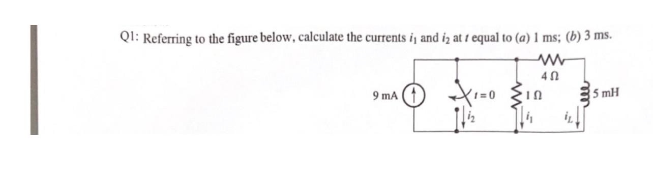 Solved Q1: Referring to the figure below, calculate the | Chegg.com