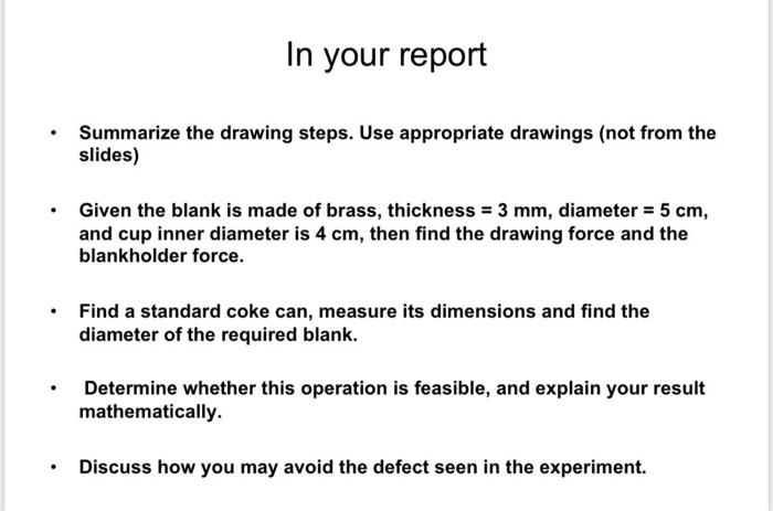 Solved In your report Summarize the drawing steps. Use | Chegg.com