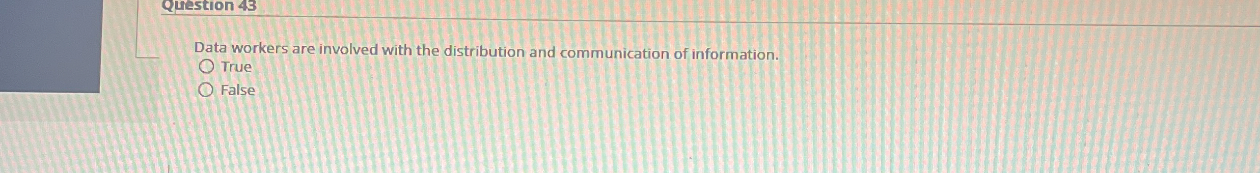 Solved Data workers are involved with the distribution and | Chegg.com