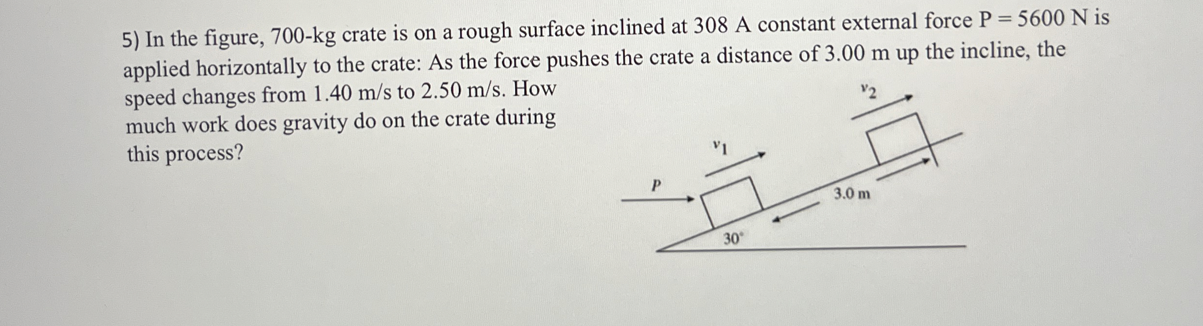 Solved In the figure, 700-kg ﻿crate is on a rough surface | Chegg.com