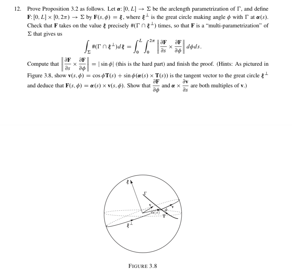 Solved This is differential geometry, solve explain | Chegg.com