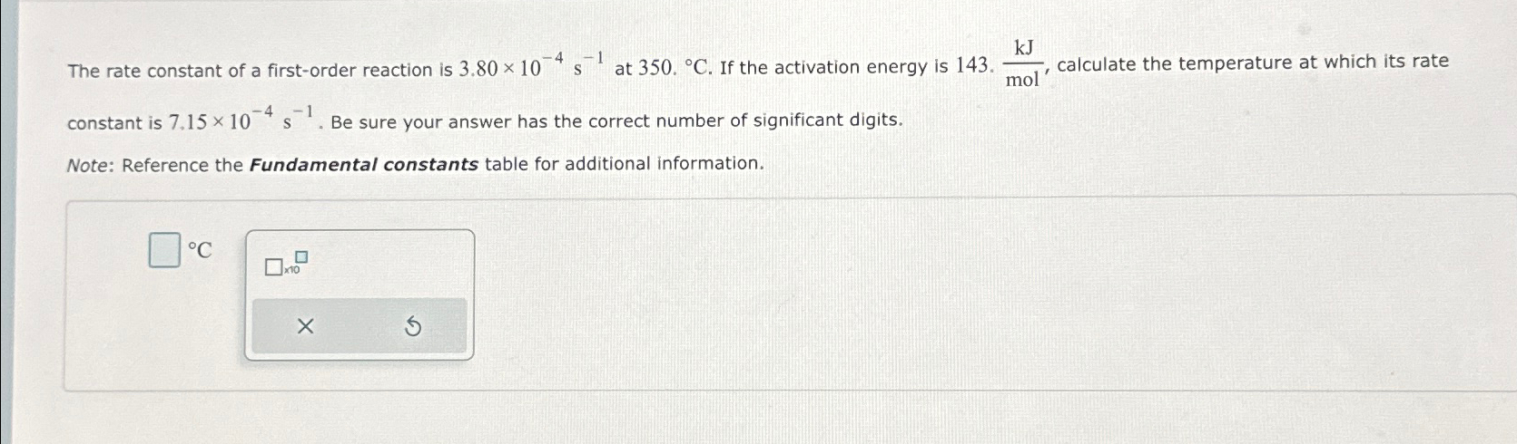 Solved The rate constant of a first-order reaction is | Chegg.com