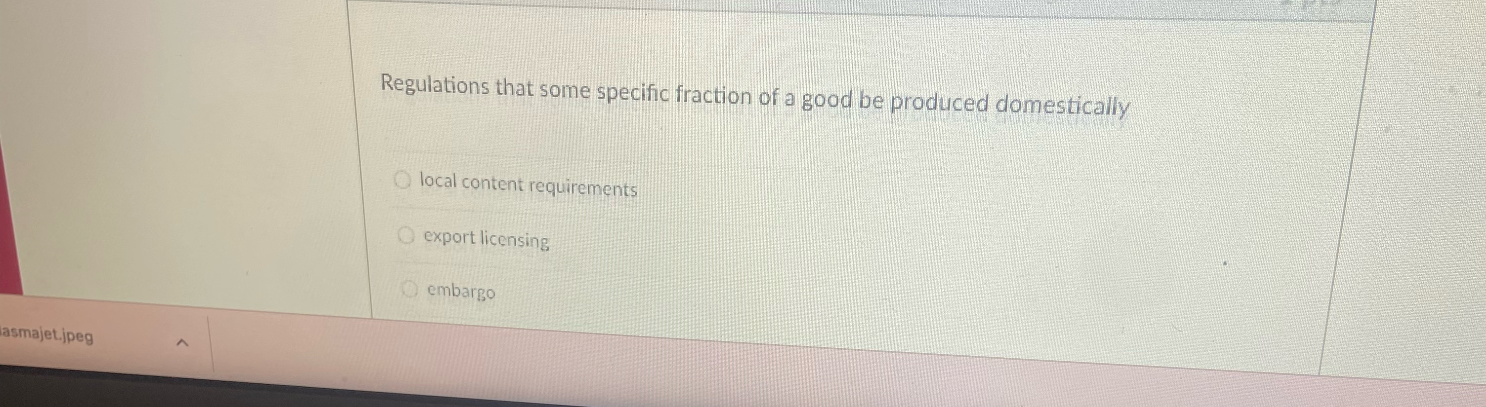 Solved Regulations that some specific fraction of a good be | Chegg.com