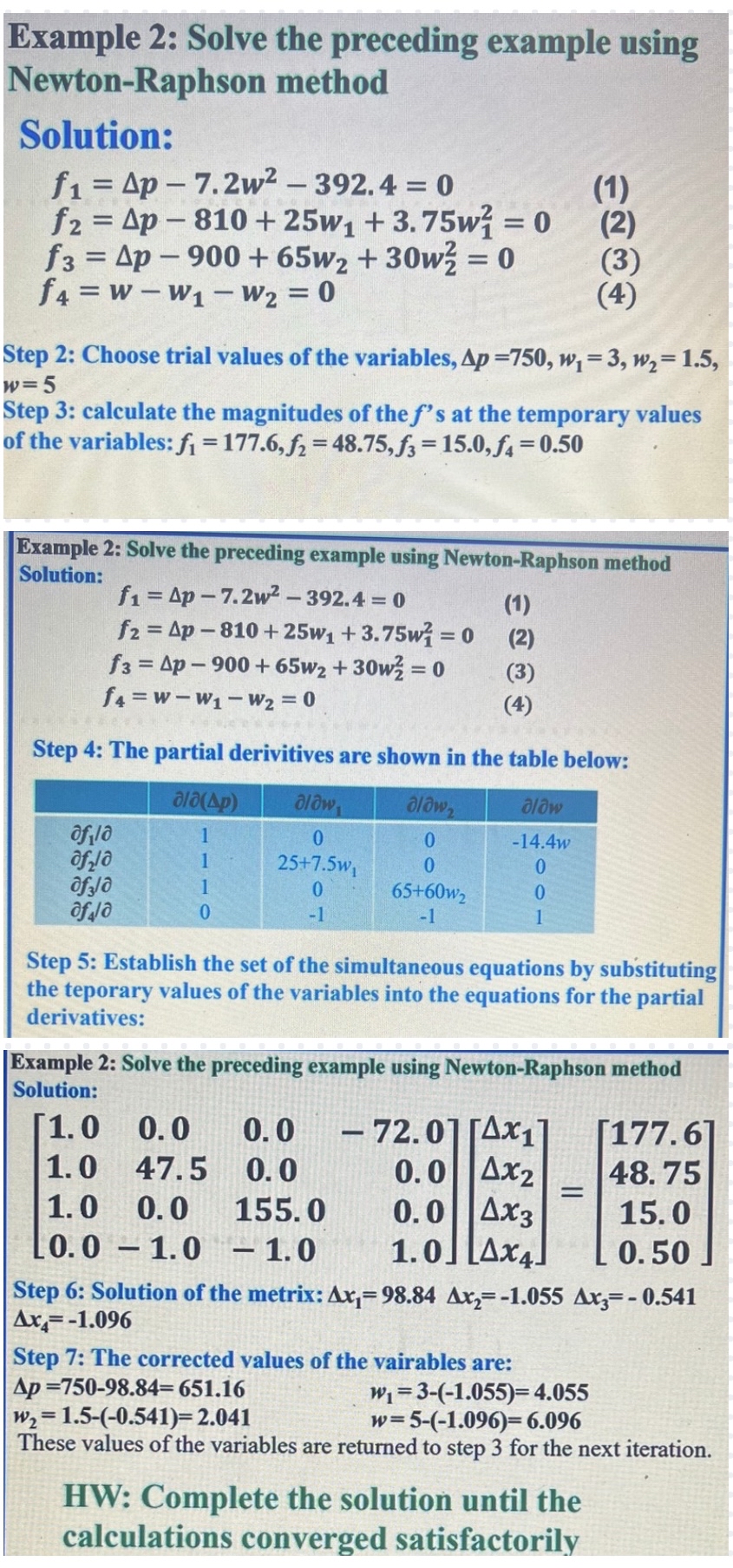 Solved Example 2: Solve the preceding example using | Chegg.com