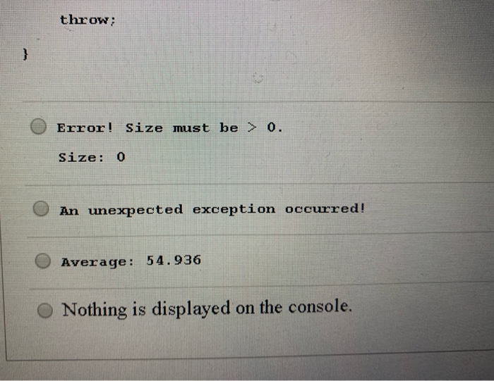 Solved Question 3 Code Example struct Invalidsize { string | Chegg.com