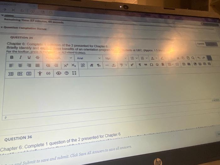 Solved Chapter 6: Complet 1 an of the 2 presented for | Chegg.com