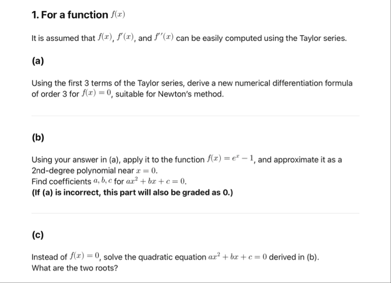 Solved For a function f(x)It is assumed that f(x),f'(x), | Chegg.com