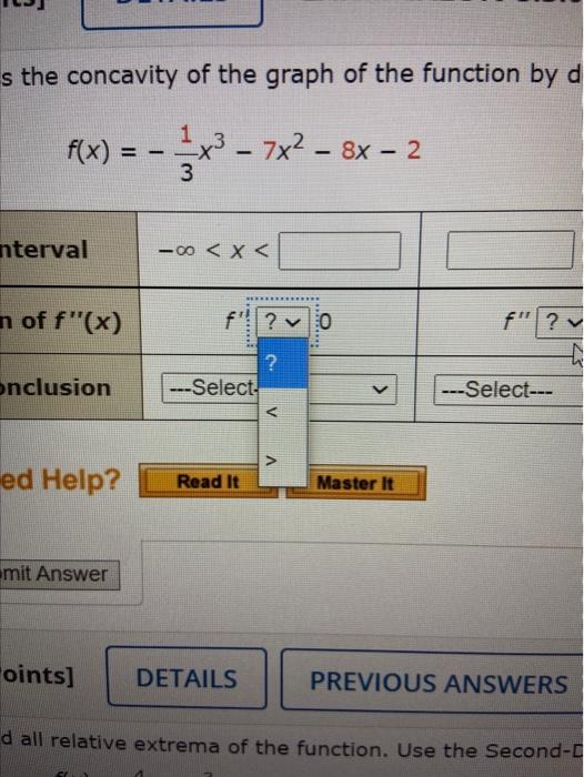 Solved Discuss the concavity of the graph of the function by | Chegg.com